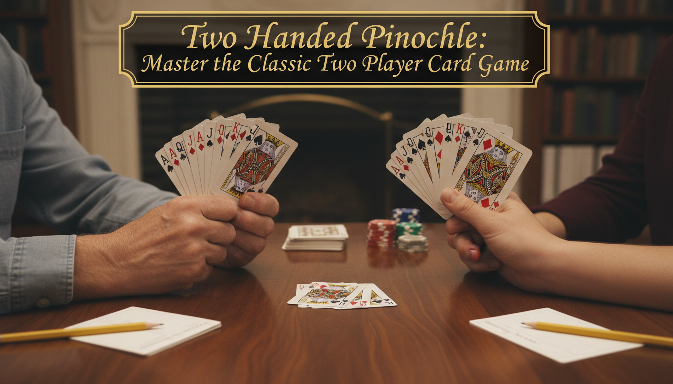 Two Handed Pinochle: Master the Classic Two Player Card Game - Blackcoin